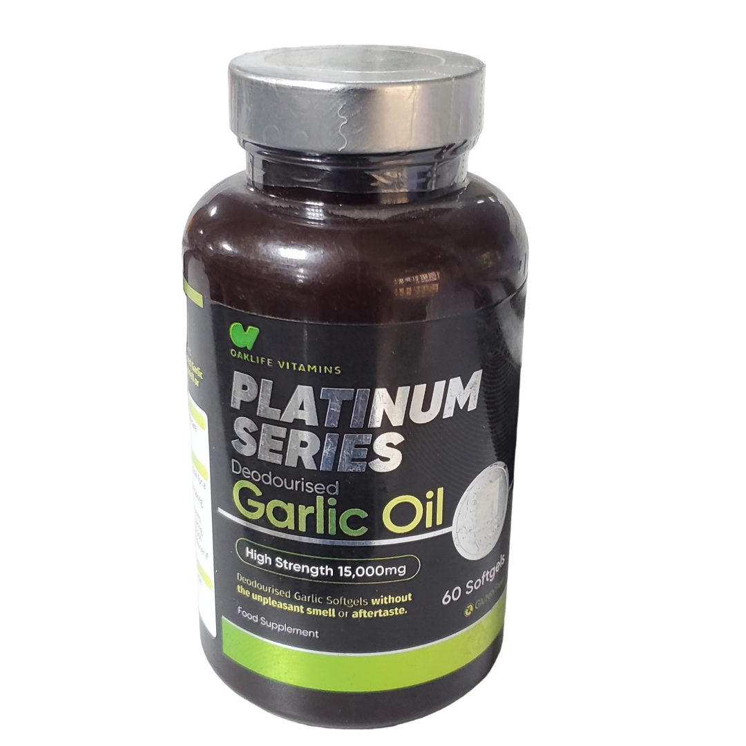 GARLIC OIL 15,000mg X 60 SOFTGELS (OAKLIFE) - Vastovers Retail Store ...