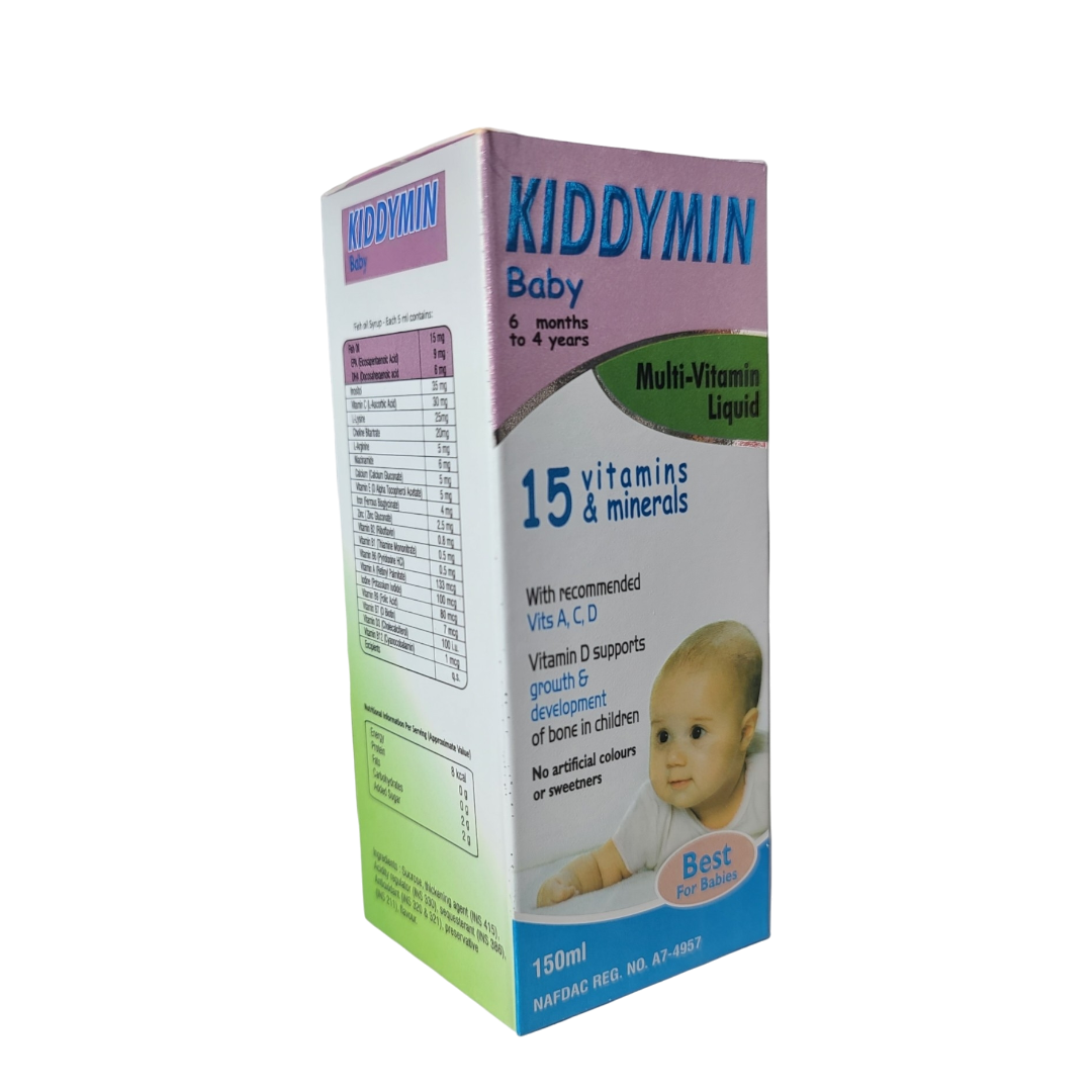 KIDDYMIN BABY (MULTIVITAMIN LIQUID) 150ml. - Vastovers Retail Store For ...