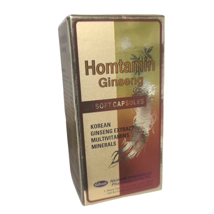 HOMTAMIN GINSENG X 30 CAPSULES - Vastovers Retail Store For Drugs ...