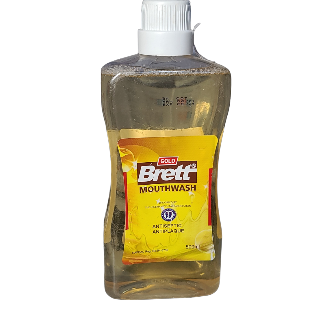 BRETT MOUTH WASH (GOLD) 500ml - Vastovers Retail Store For Drugs ...