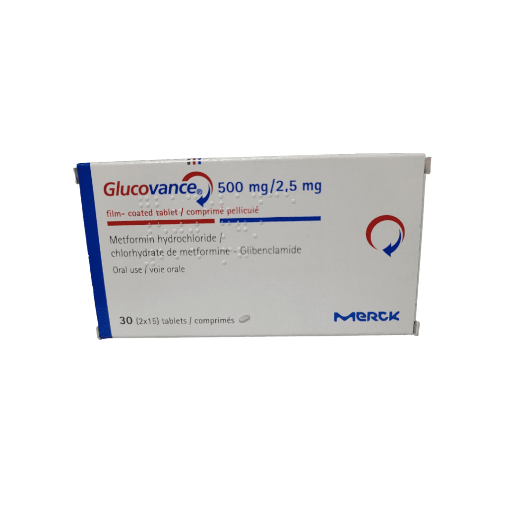 GLUCOVANCE 500mg/2.5mg (metformin Hydrochloride) x 30 TABLETS ...