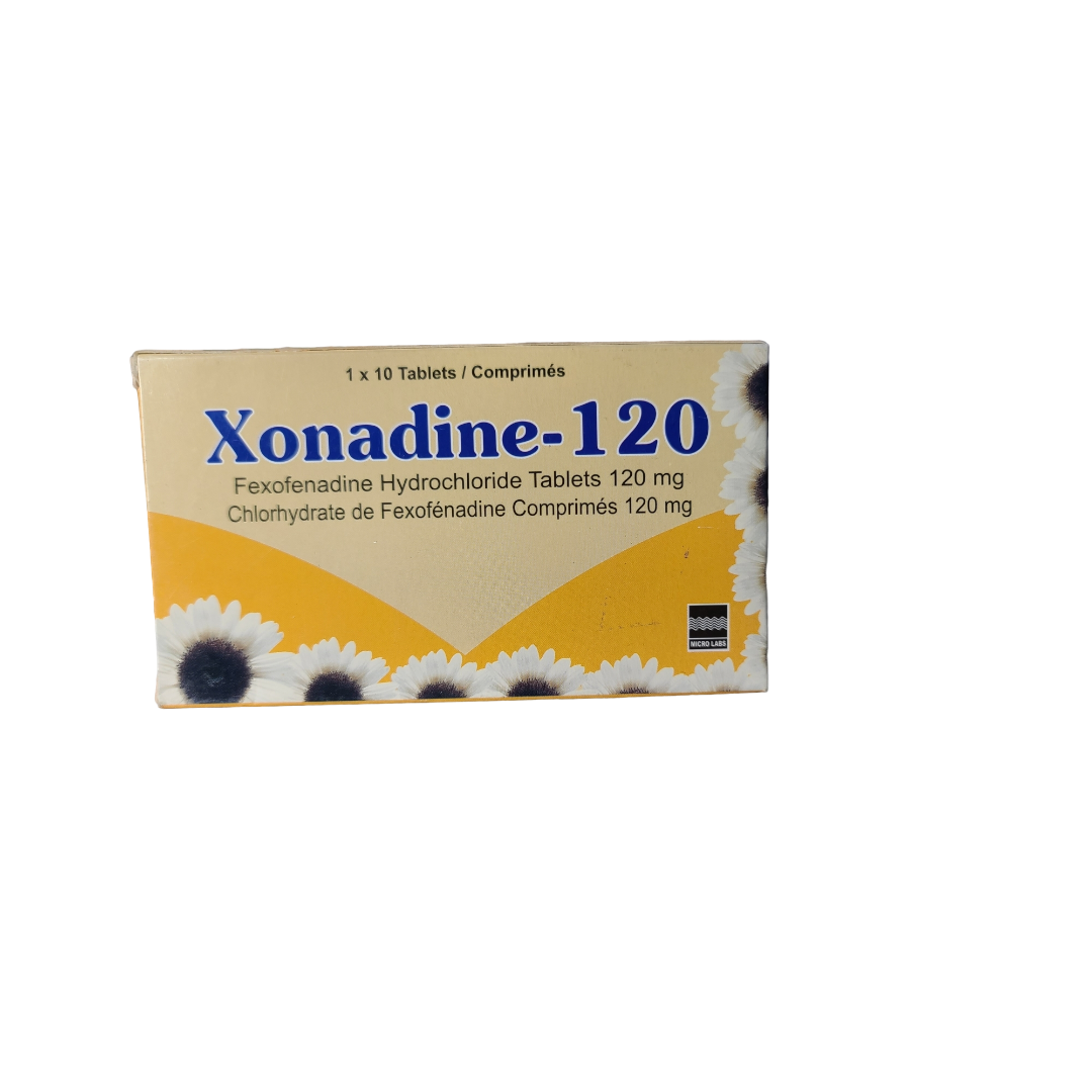 XONADINE-120 (Fexofenadine HCL) 10 TABLETS - Vastovers Retail Store For ...