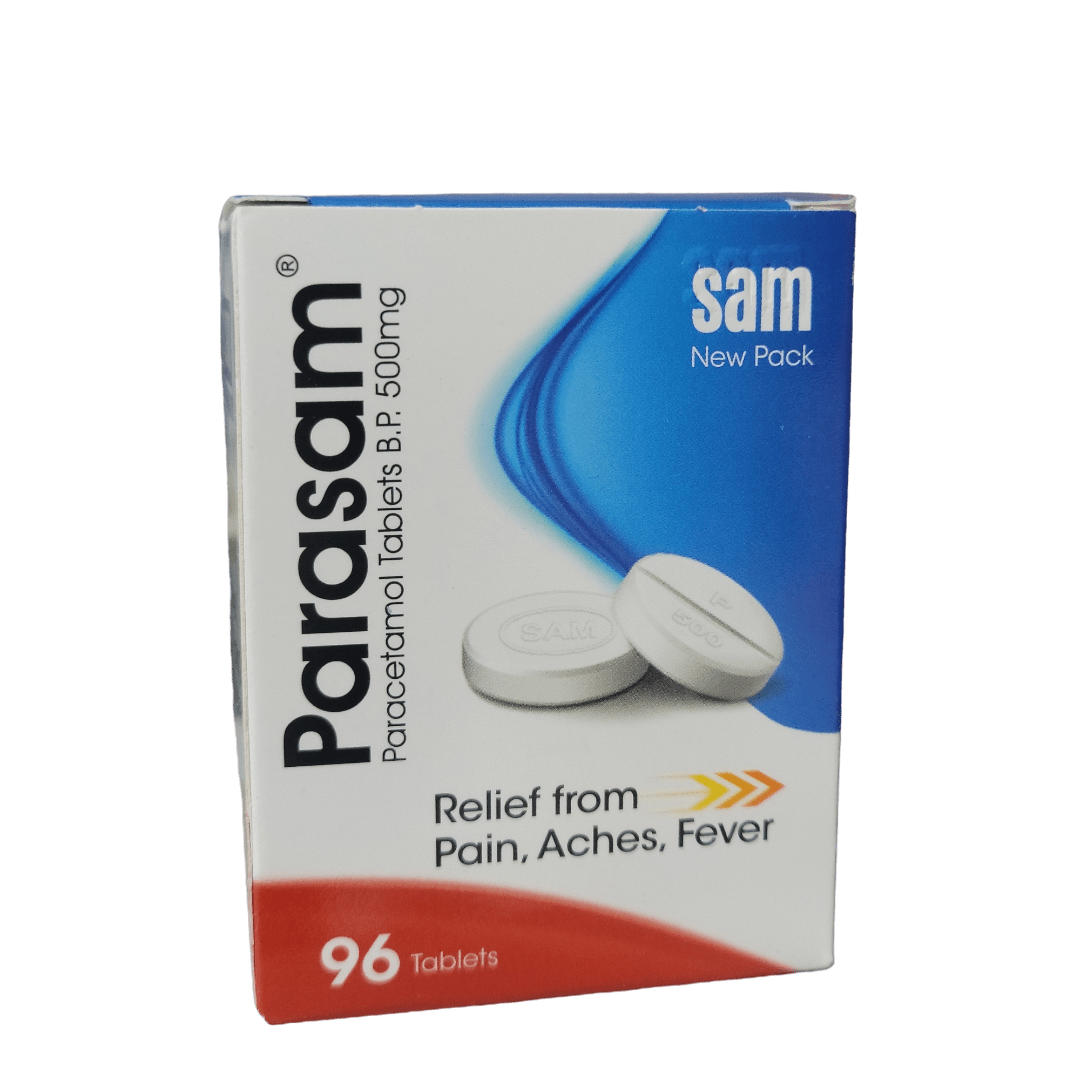 PARASAM (Paracetamol B.P 500mg) x 96 TABLETS - Vastovers Retail Store ...