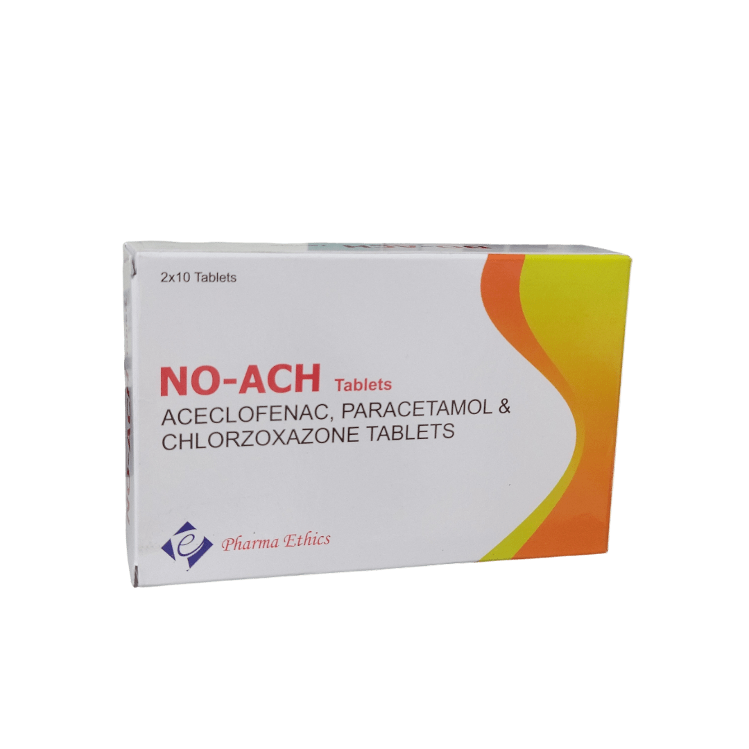 NO-ACH (Aceclofenac 100mg + Paracetamol 500mg + Chlorzoxazone 250mg) 2 ...