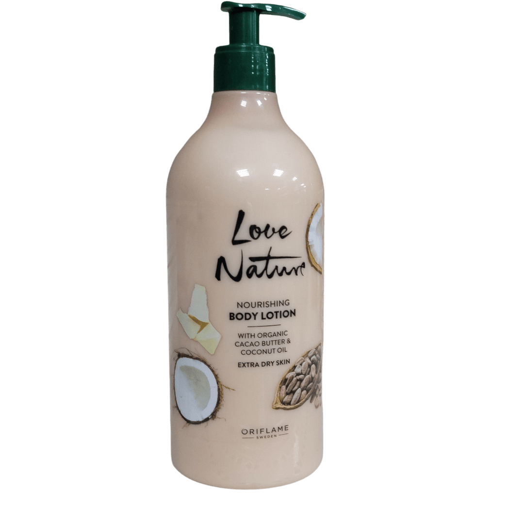 LOVE NATURE NOURISHING BODY LOTION WITH CACAO BUTTER AND COCONUT OIL ...