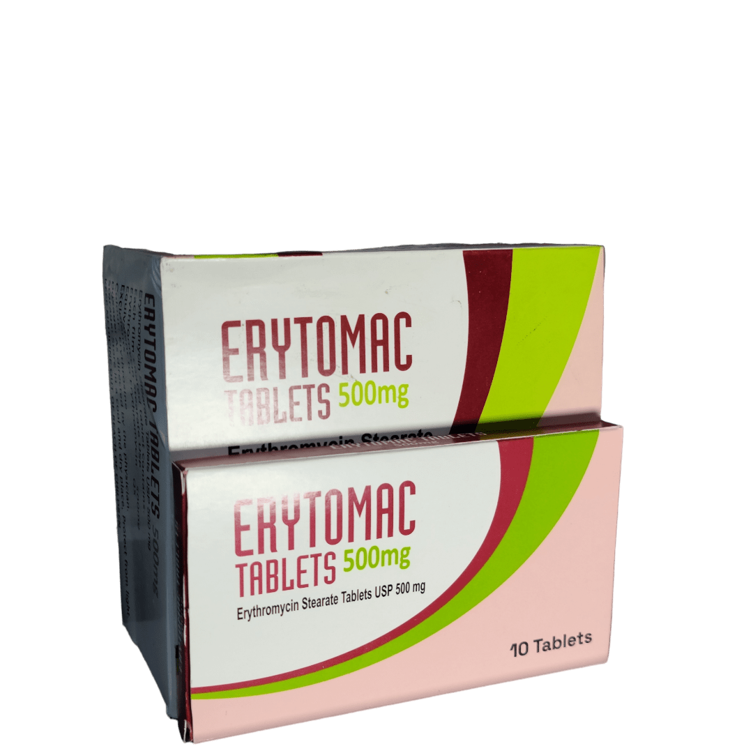 ERYTOMAC (Erythromycin 500mg) x 10 Tablets. - Vastovers Retail Store ...