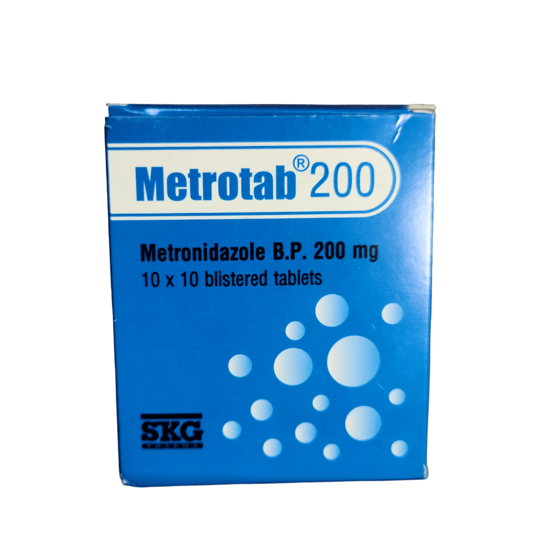 METROTAB (Metronidazole 200mg) 10x10 TABLETS. - Vastovers Retail Store ...