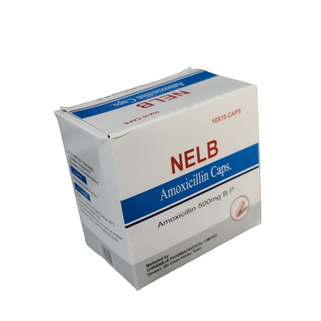 NELB (Amoxicillin 500mg) 10x10 CAPSULES. - Vastovers Retail Store For ...