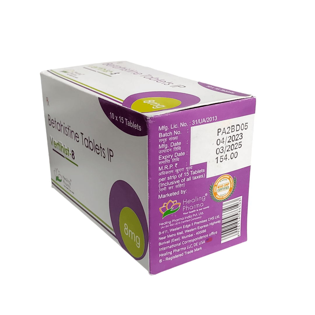 BETAHISTINE VERTIHIST-8 x 150Tablets. - Vastovers Retail Store For ...