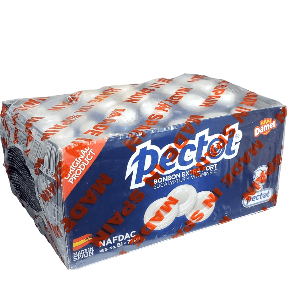 PECTOL (Eucalyptus + Vitamin C) extra Strong Drops 38 x 6 TABLETS ...