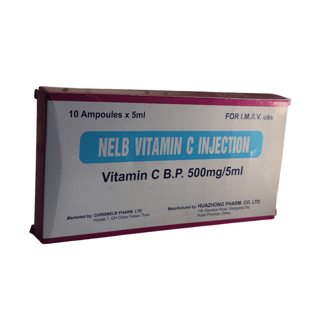 NELB VITAMIN C (Ascorbic acid 500mg/5ml) IM/IV INJECTION 5ml × 10 ...
