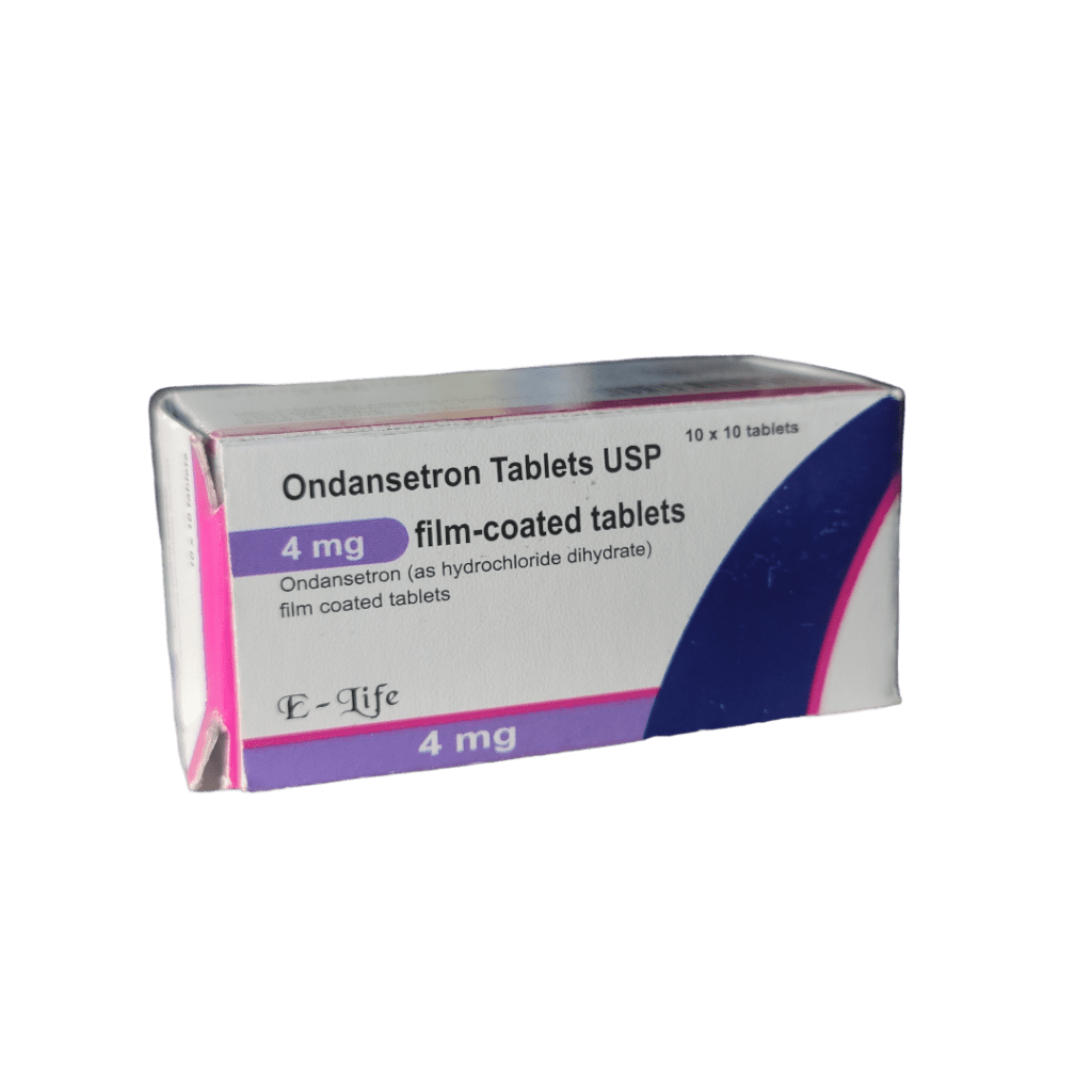 E-LIFE (Ondansetron (Hydrochloride dihydrate) 4mg) 10 x 10 TABLETS ...
