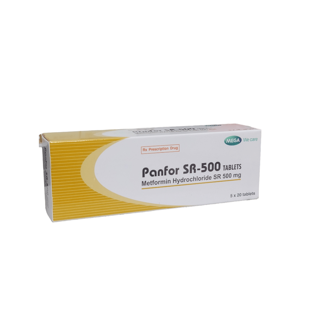 PANFOR SR-500 (Metformin Hydrochloride 500mg) 5 x 20 SUSTAINED RELEASE ...
