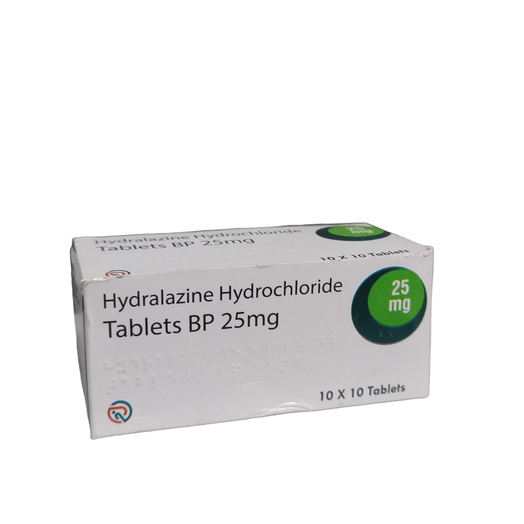 HYDRALAZINE HYDROCHLORIDE 25mg 10 x 10 TABLETS. - Vastovers Retail ...