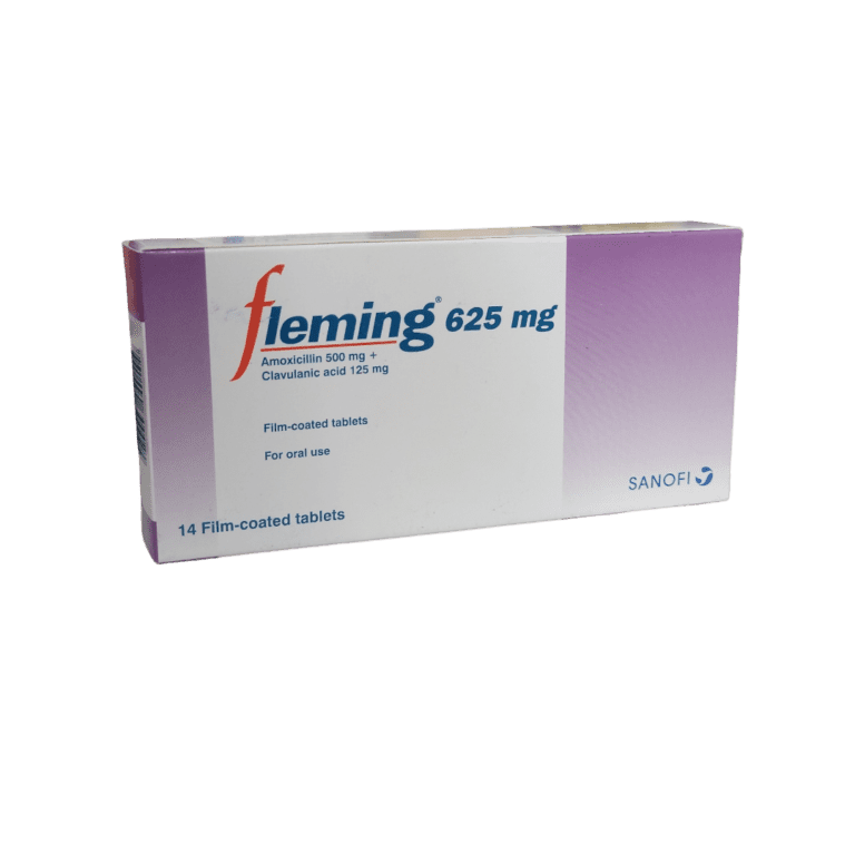 FLEMING 625mg (Amoxicillin 500mg + Clavulanic Acid 125mg) x 14 TABLETS ...