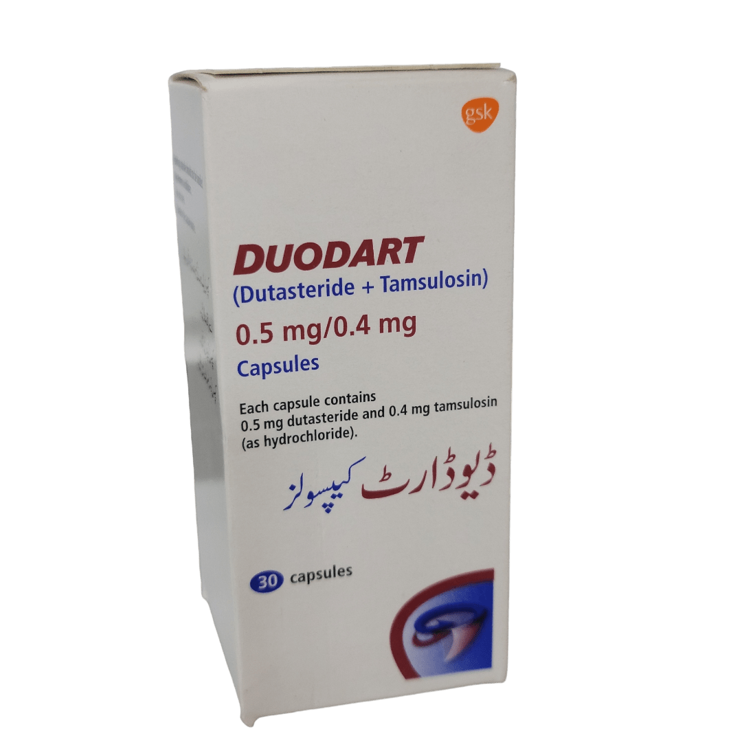 DUODART (Dutasteride 0.5mg + Tamsulosin 0.4mg) x 30 CAPSULES ...