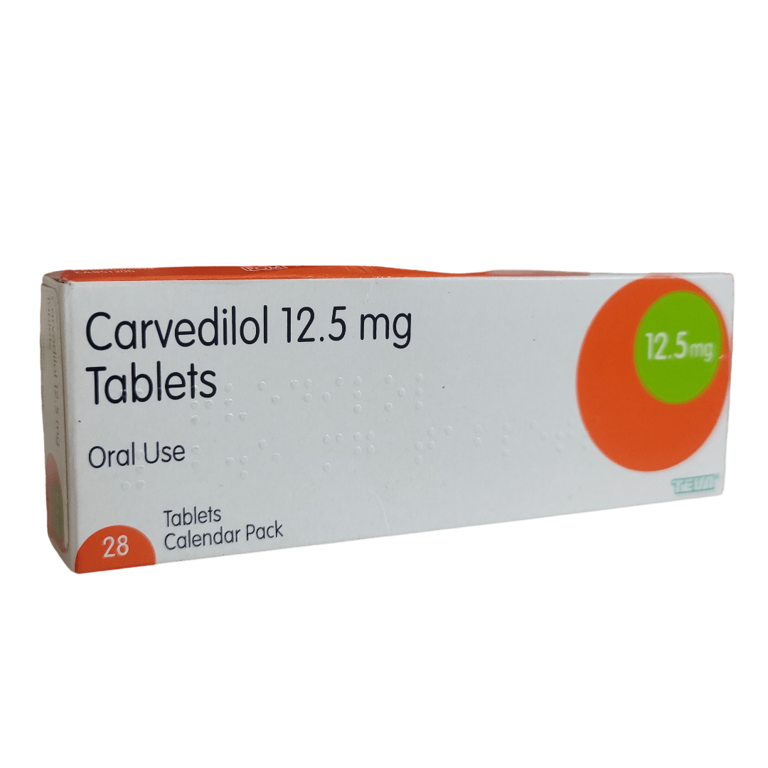 TEVA CARVEDILOL (carvedilol 12.5mg) x 28 TABLETS. - Vastovers Retail ...