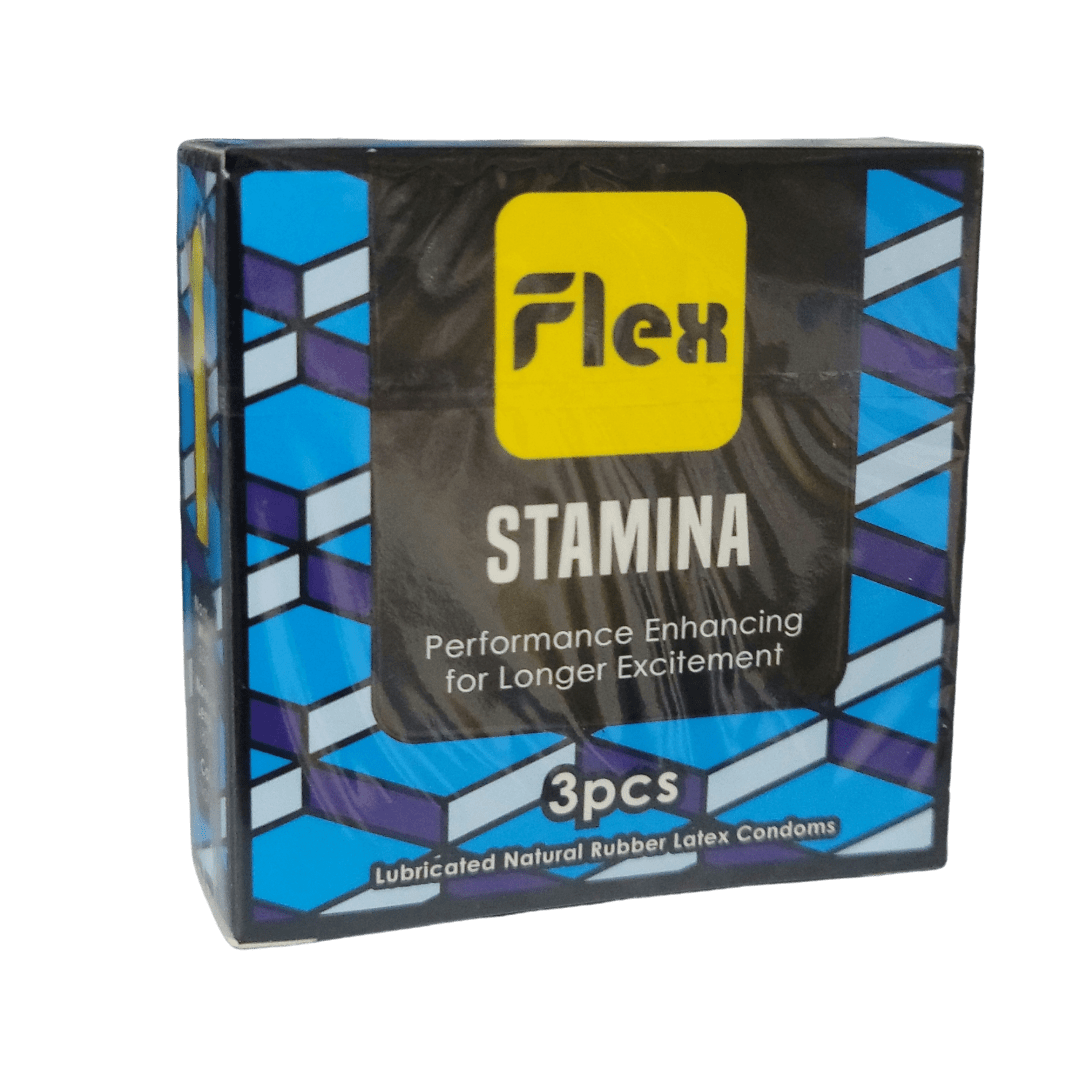 FLEX STAMINA LUBRICATED NATURAL LATEX CONDOMS. - Vastovers Retail Store ...