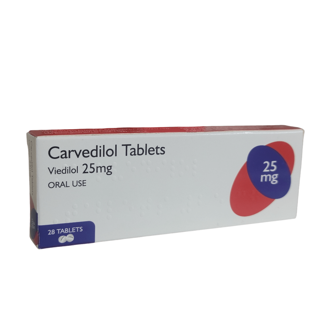 VIEDILOL (carvedilol 25mg) x 28 TABLETS. - Vastovers Retail Store For ...
