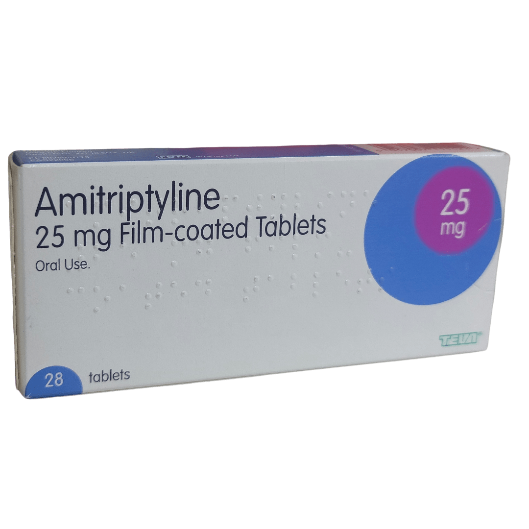 TEVA AMITRIPTYLINE (Amitriptyline Hydrochloride 25mg) x 28 FILM-COATED ...