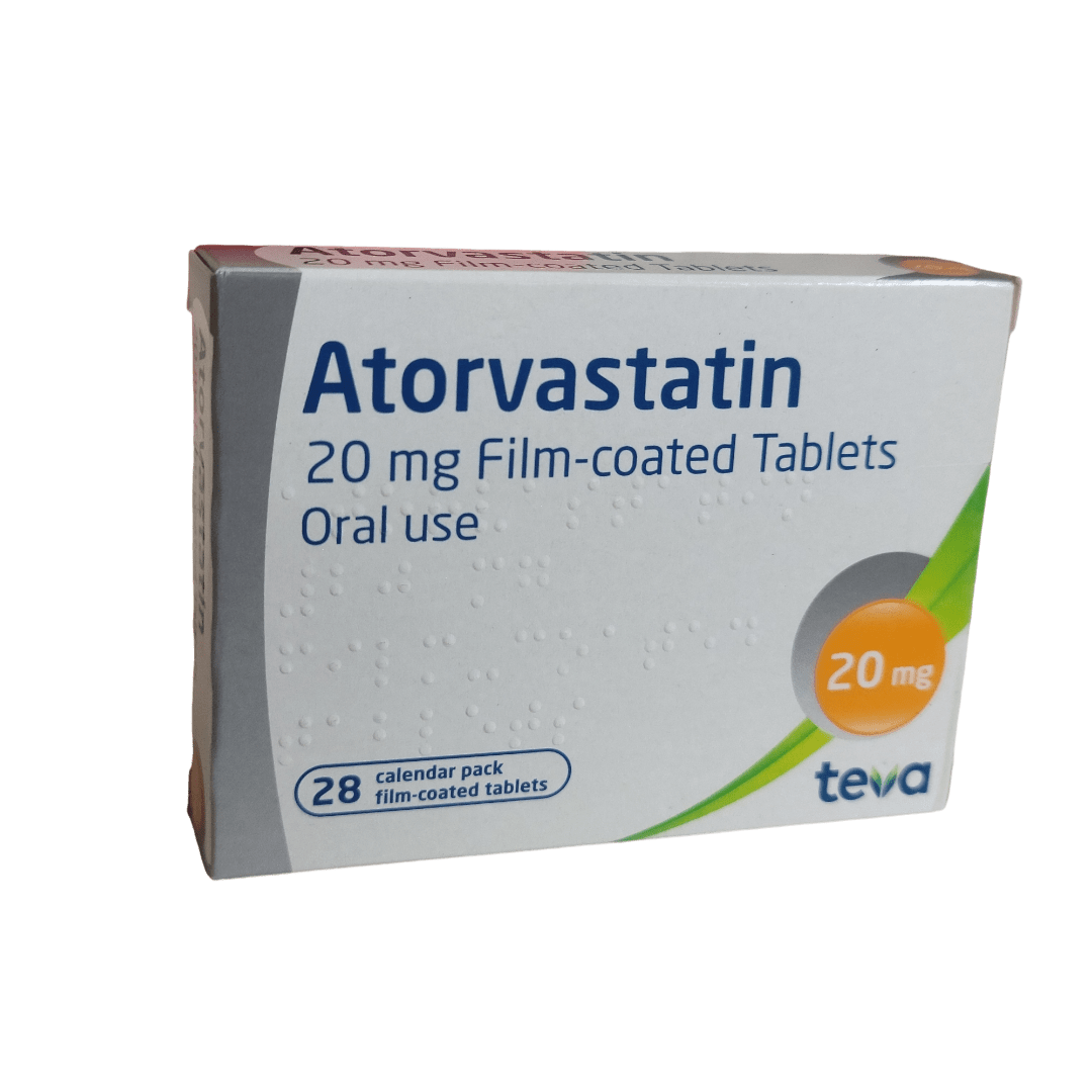 TEVA ATORVASTATIN (Atorvastatin 20mg) x 28 FILM-COATED TABLETS ...