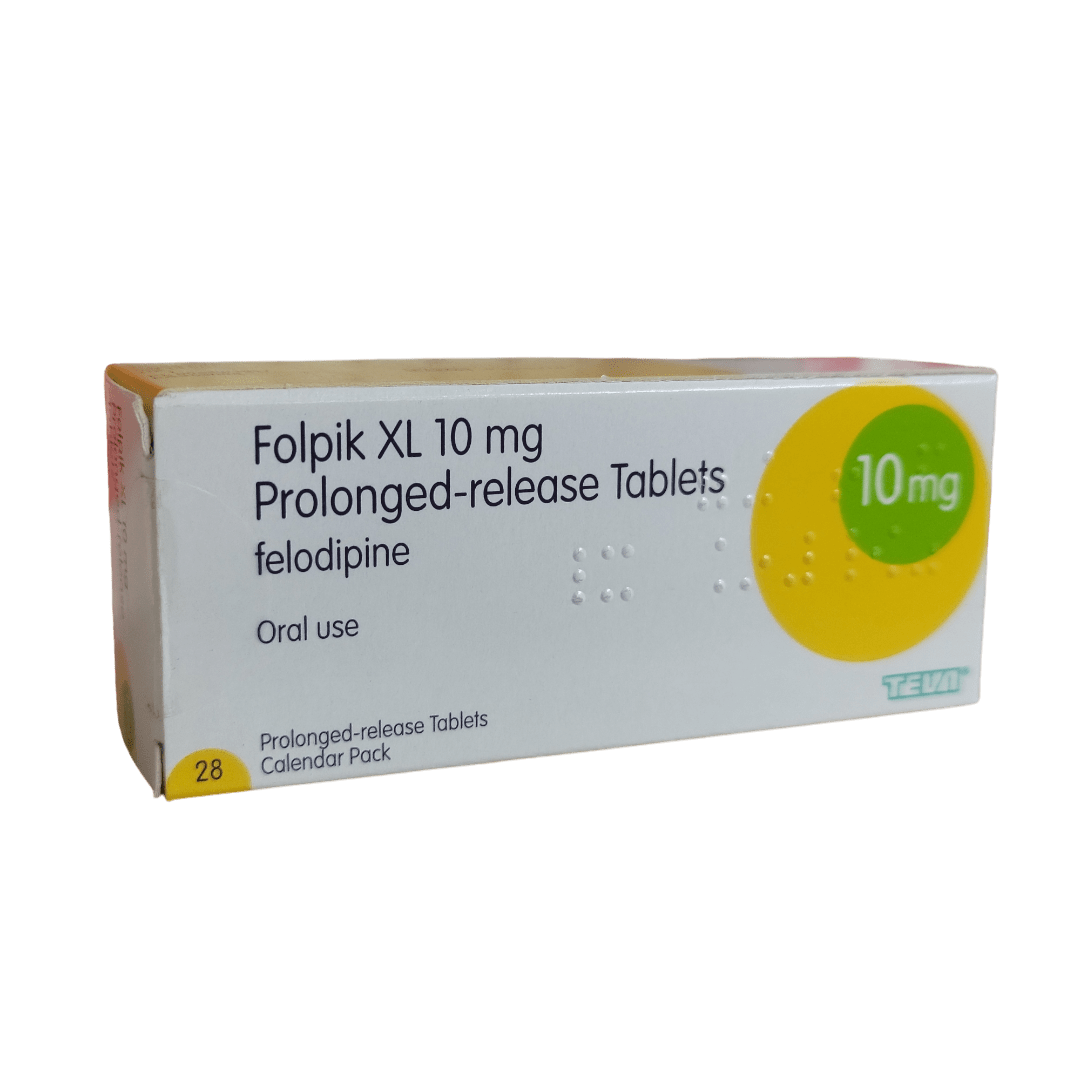 FOLPIK XL (felodipine 10 mg) x 28 PROLONGED-RELEASE TABLETS ...