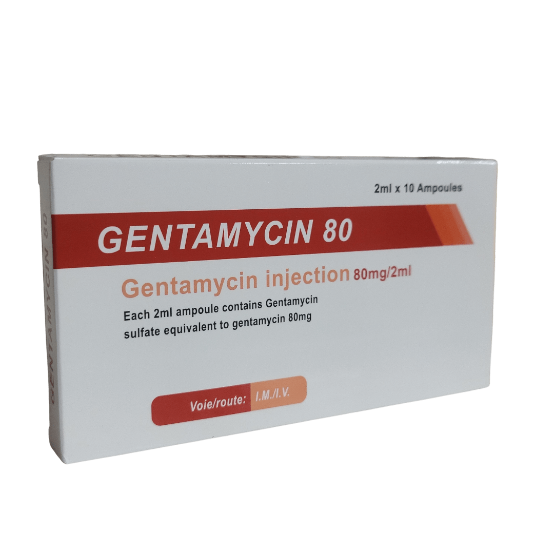 GENTAMYCIN 80 (Gentamycin 80mg/2ml) 2ml × 10 AMPOULES IV/IM INJECTION ...