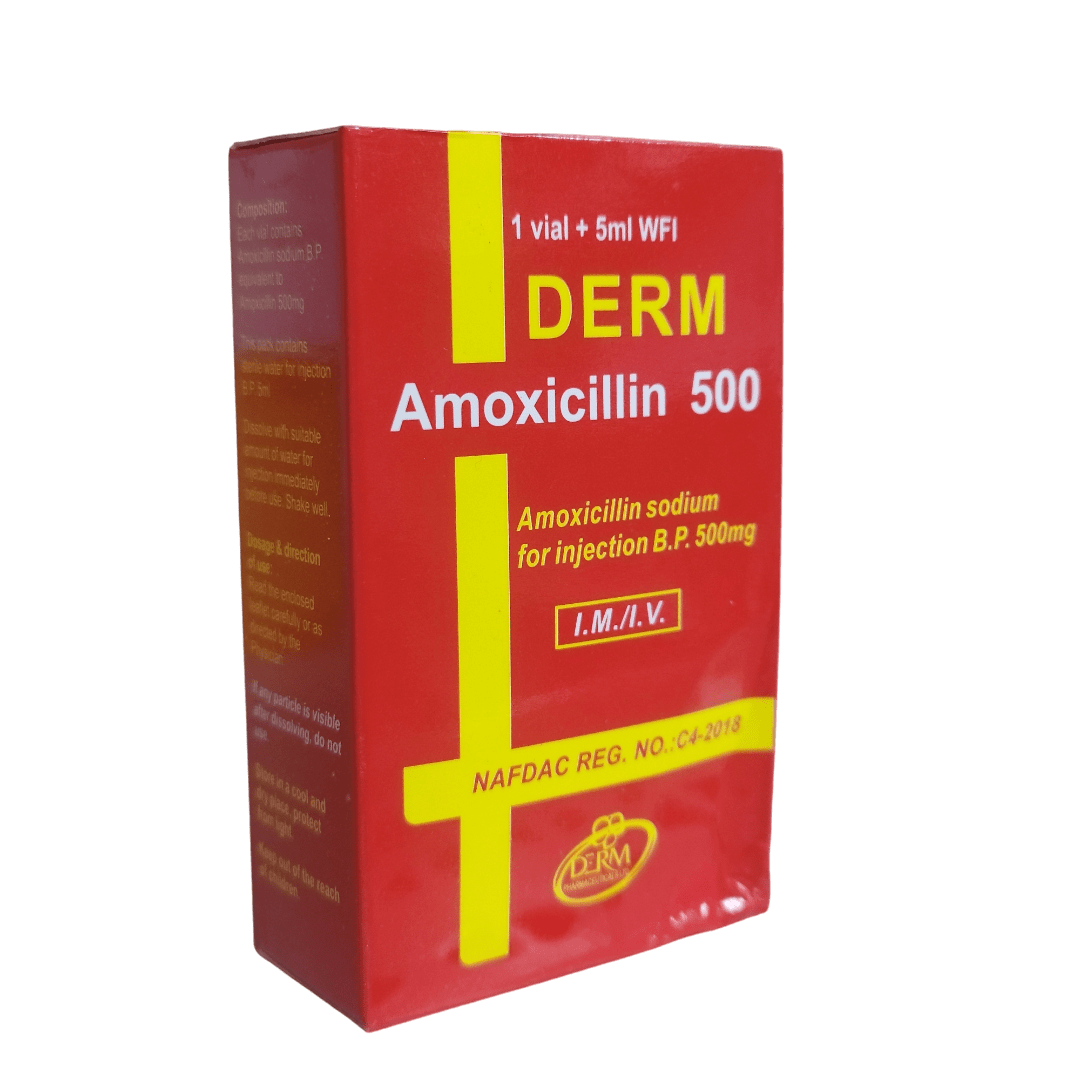 DERMS AMOXICILLIN (Amoxicillin 500mg) IV/IM INJECTION. - Vastovers ...