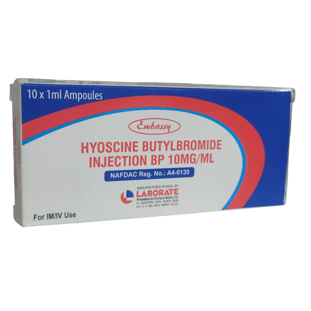 HYOSCINE BUTYLBROMIDE (Hyoscine butylbromide 10 mg) 1ml x 10 AMPOULES ...