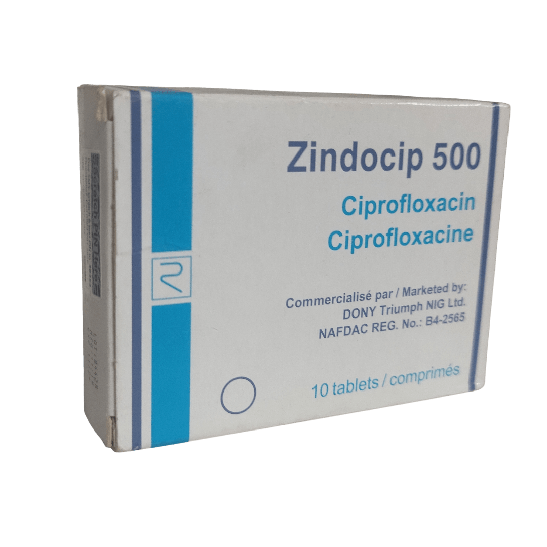 ZINDOCIP 500 (ciprofloxacin 500mg) - 10 TABLETS. - Vastovers Retail ...
