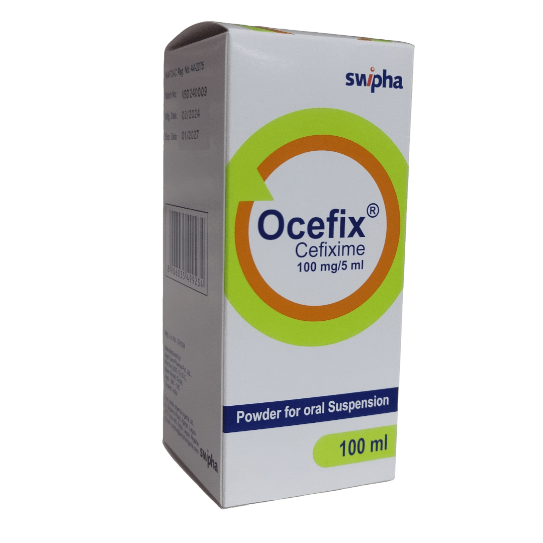 OCEFIX (Cefixime 100mg/5ml) - 100ml POWDER FOR ORAL SUSPENSION ...
