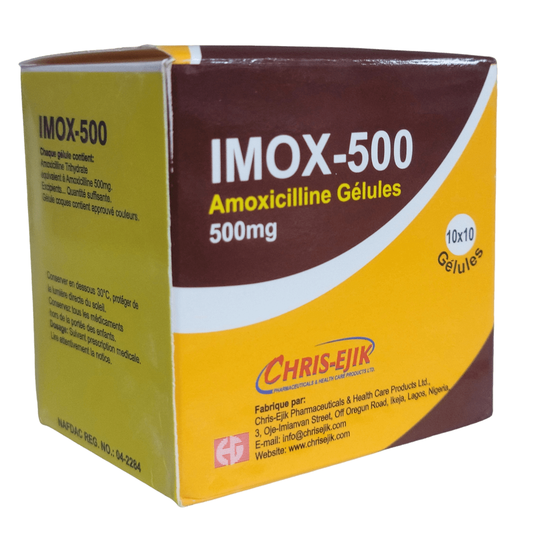 IMOX-500 (Amoxicillin 500mg) - 10 × 10 CAPSULES. - Vastovers Retail ...