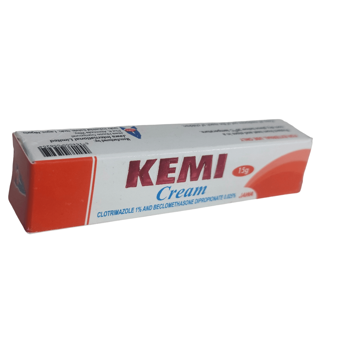 KEMI (CLOTRIMAZOLE AND BECLOMETHASONE DIPROPIONATE) CREAM - 15g (JAWA ...